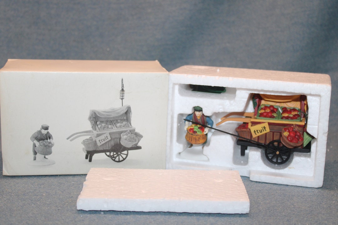 Dept 56 Chelsea Market Fruit Monger & Cart Heritage Village - Etsy