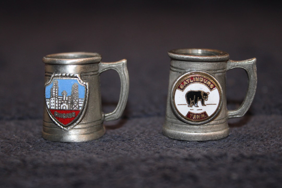 Choice: Vintage Mini Fort Pewter Souvenir Tankard Mug Chicago OR Fort ...
