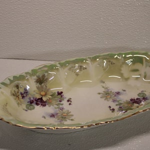 Vintage Victorian Style Stinthal Hand Painted Porcelain Oval Dish ...