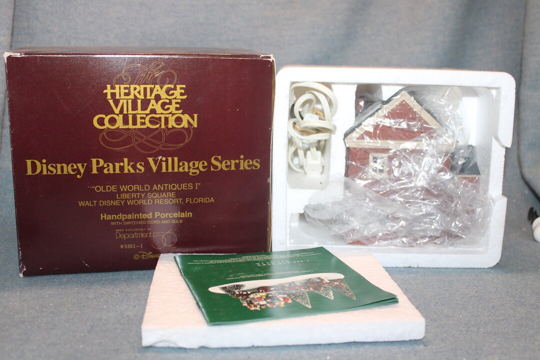 Department 56 Disney Parks Village Series Old World Antiques Store I S3 ...