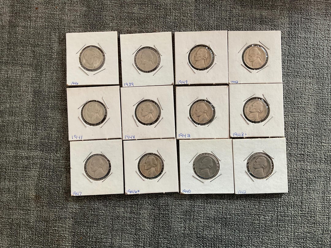 Lot of Early Jefferson Nickels BOX 13 Condition Good and Better - Etsy