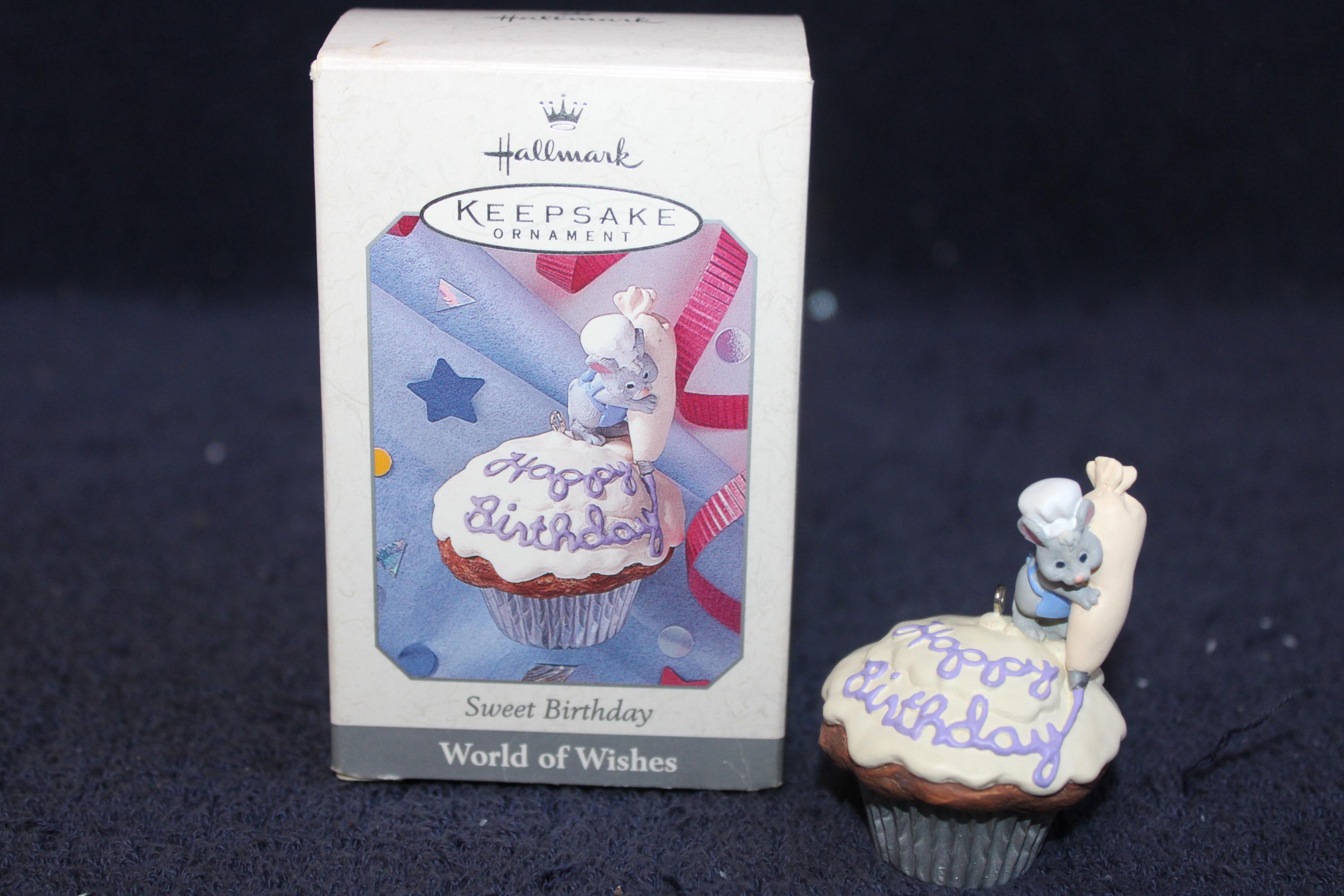 Choice :hallmark Sweet Birthday World of Wishes Cupcake Keepsake ...