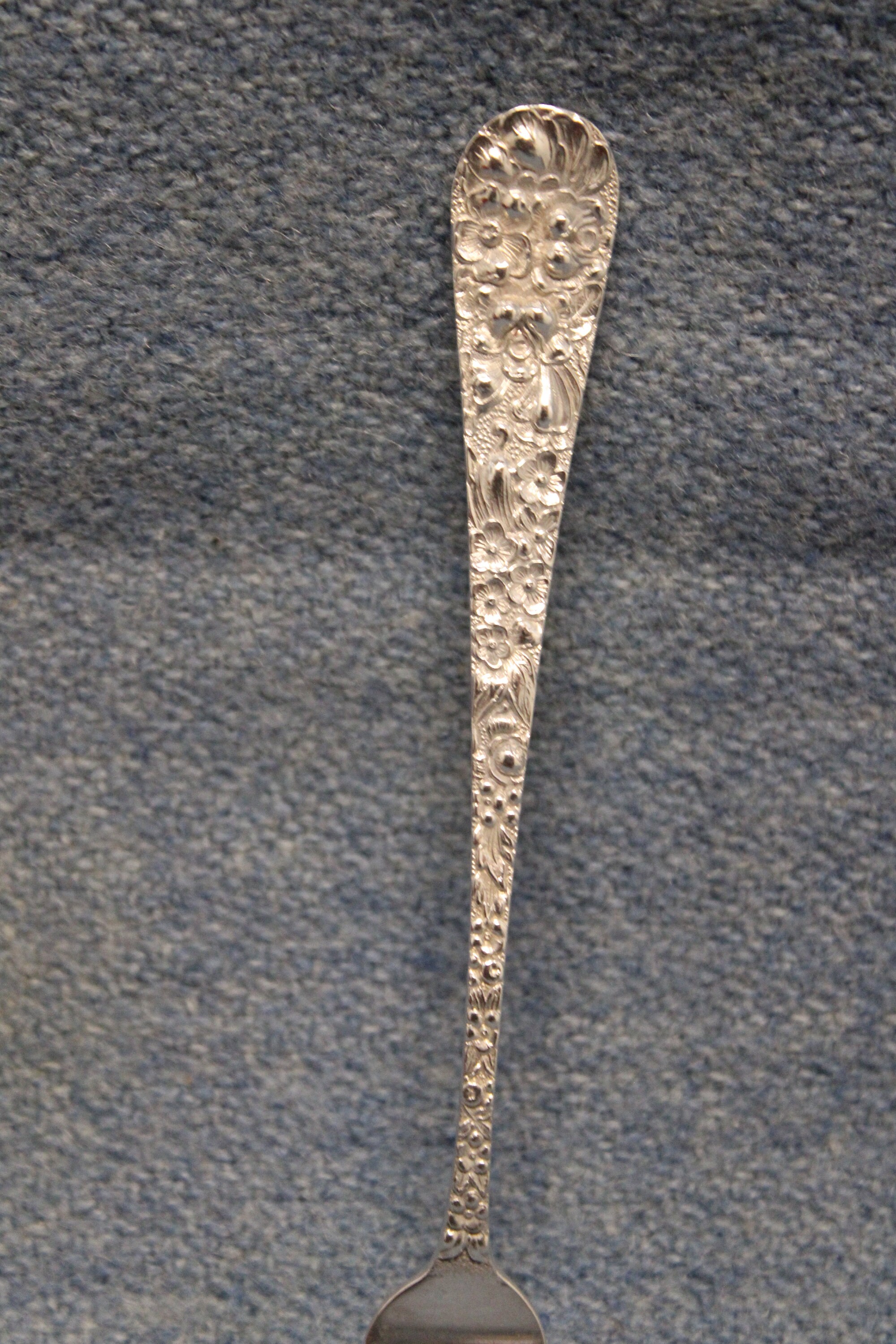 Vintage Stieff Repousse Rose Pattern Oyster/cocktail Fork T#4-5 1937 ...