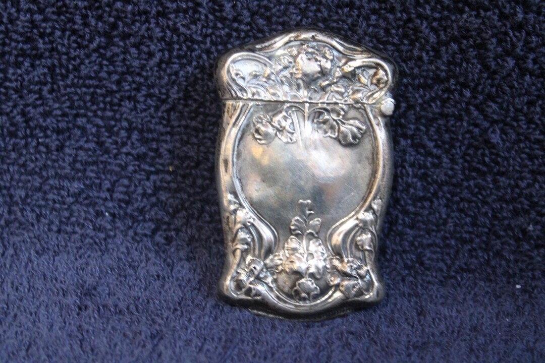 Vintage Antique Sterling Silver Match Safe S11-23 - Etsy
