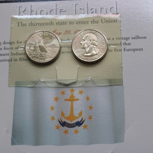 2001 2 Coins of America State Quarter Set Rhode Island Box 11 Bg4 - Etsy