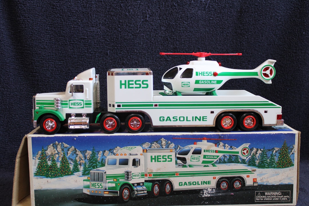 1995 Hess Toy Truck and Helicopter M14-10/11/12 - Etsy