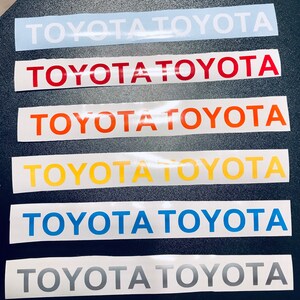 Toyota Tailgate Handle Vinyl Letters - Etsy