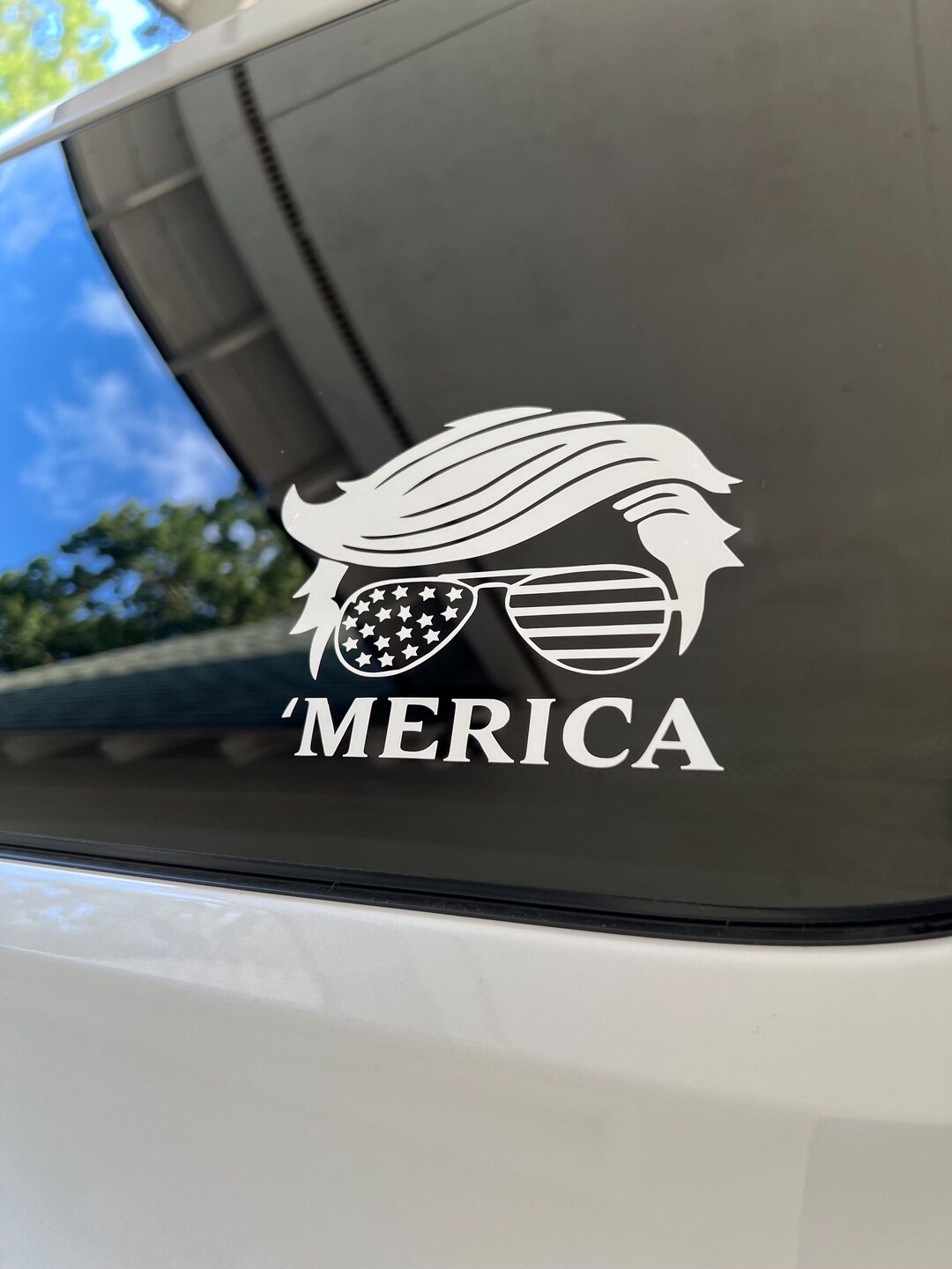 Vinyl merica Window Decal, Vinyl Decal, Car Accessories, Car Decal - Etsy