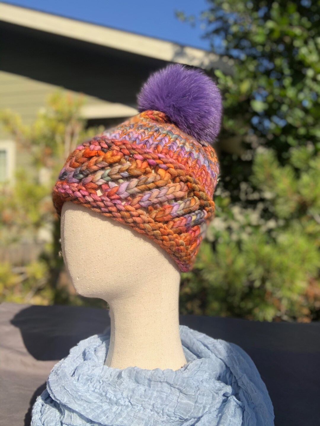 Max Hat (copper/purple Variegated) - Etsy