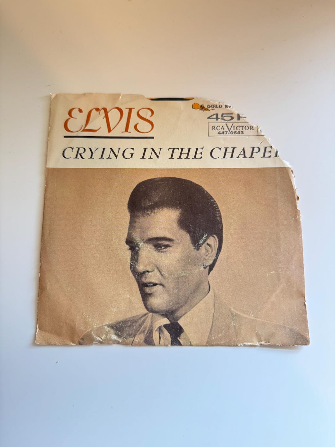 Elvis Presley Crying in the Chapel 45 Record - Etsy