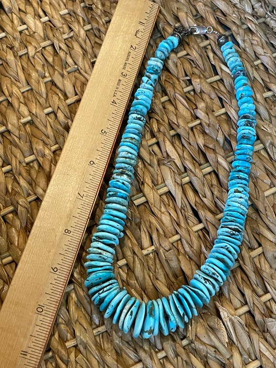 Authentic Native American Flat Nugget Necklace - Gem