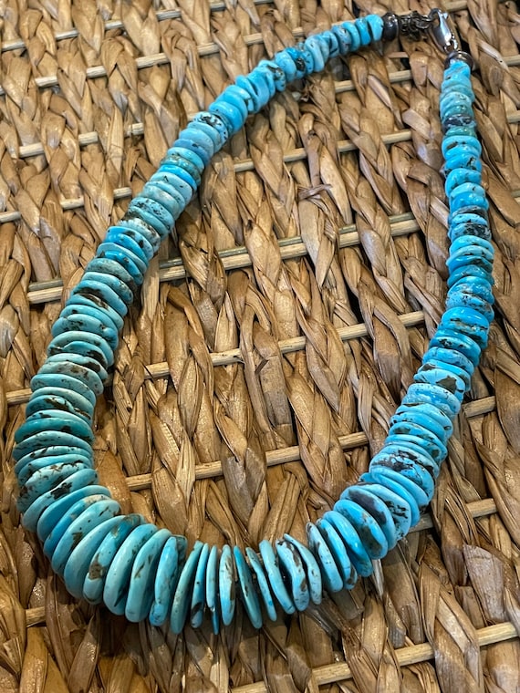 Authentic Native American Flat Nugget Necklace - Gem