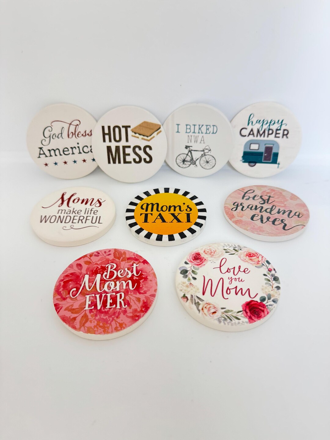 Ceramic Car Coasters: Stylish Auto Decor - Etsy