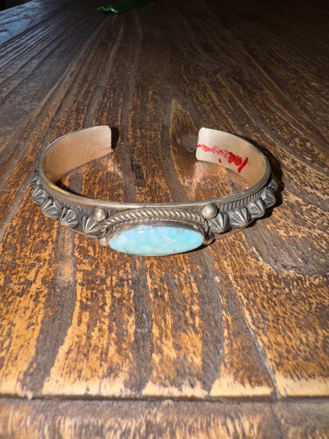Albert Jake Turquoise/sterling Silver Bangle Bracelet - Etsy