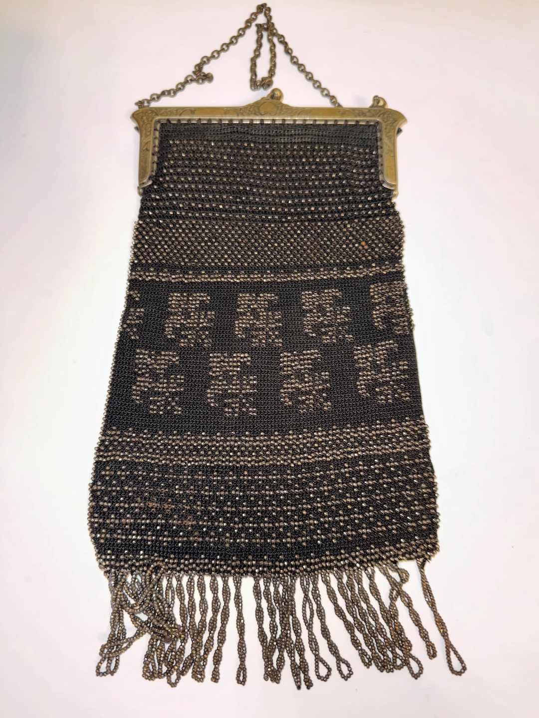 Antique Beaded Flapper Bag - Etsy