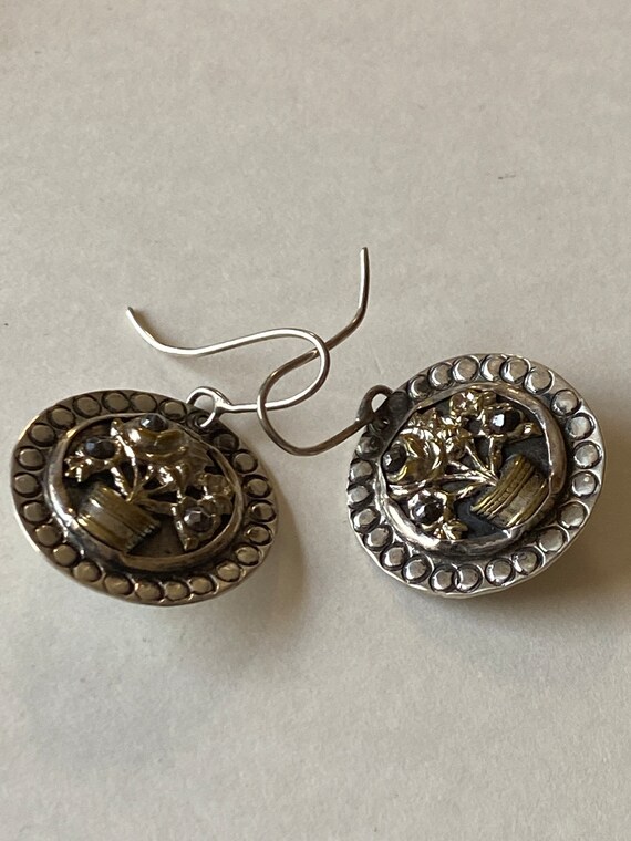 antique sterling buttons - Gem