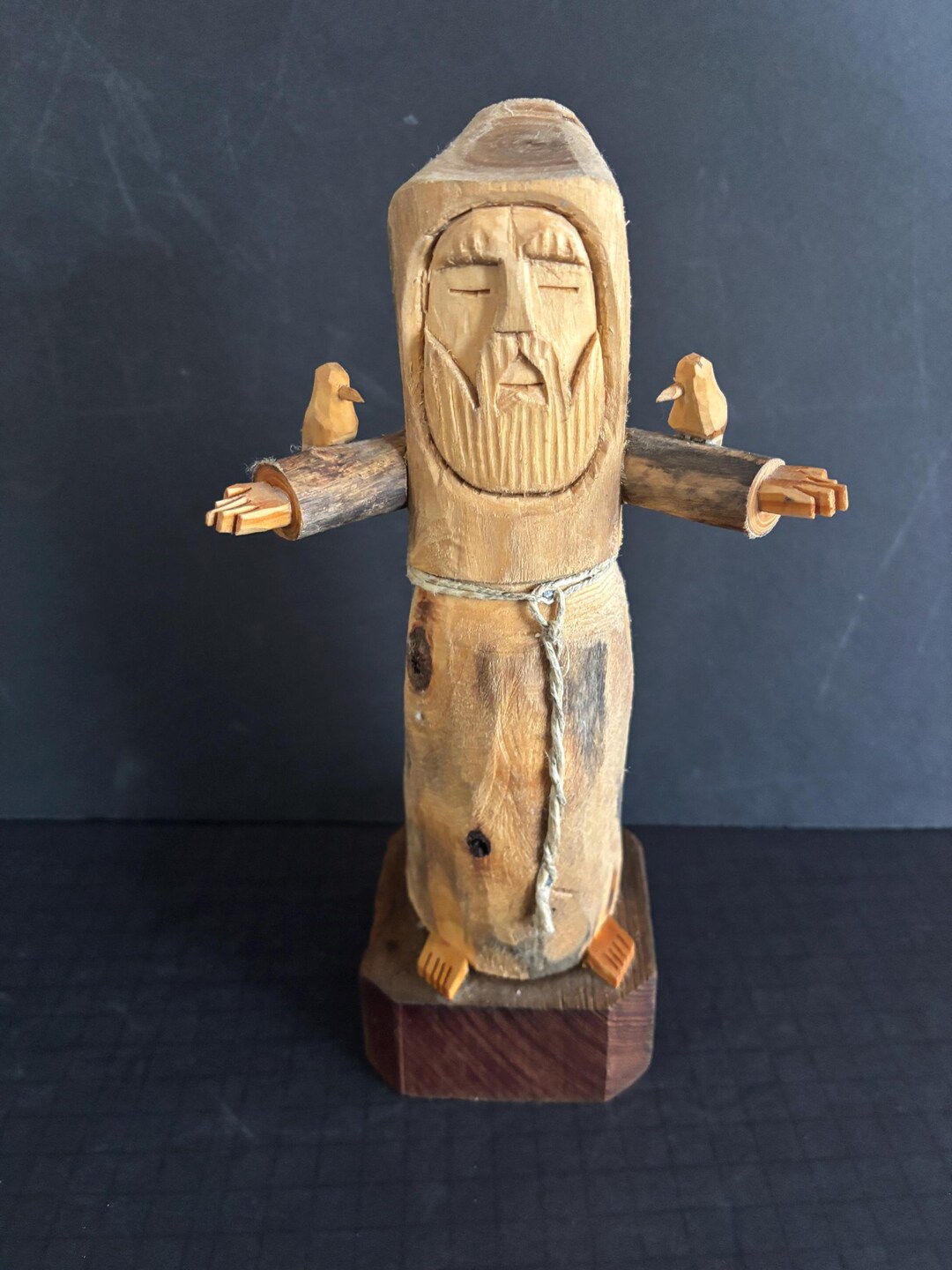 Hector Rascon ~ Folk Art ~ Carved Wood St. Francis ~ - Etsy