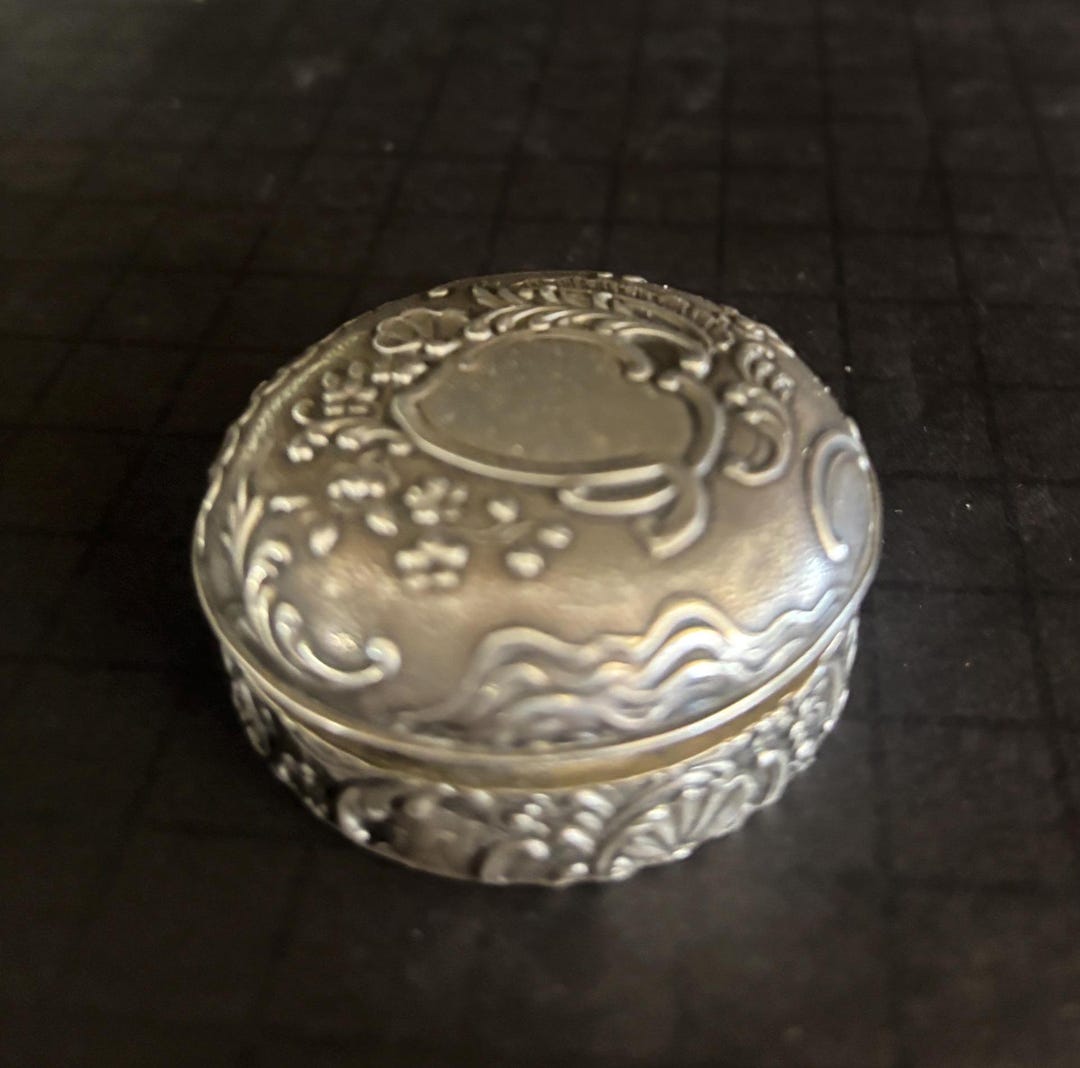 Tiffany & Co ~ Sterling Silver Pill Box ~ Repousse - Etsy