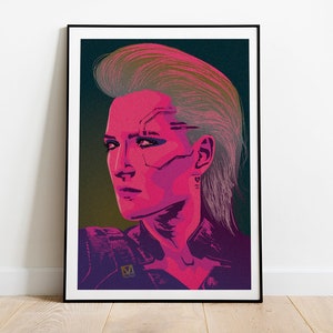 Meredith Stout From Cyberpunk Portrait Pop Art Inspired Poster - Etsy