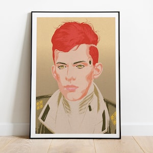 Aymeric Cassel From Cyberpunk Portrait Pop Art Inspired Poster - Etsy