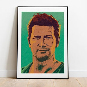 Nathan Drake Portrait From Uncharted Pop Art Inspired Poster - Etsy
