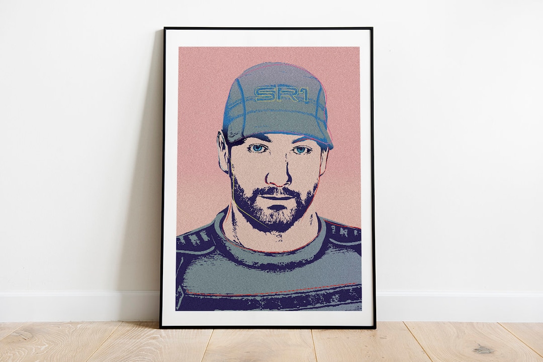 Jeff "joker" Moreau Portrait From Mass Effect Pop Art Inspired Poster ...
