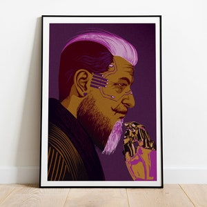 Mr. Hands From Cyberpunk Portrait Pop Art Inspired Poster - Etsy