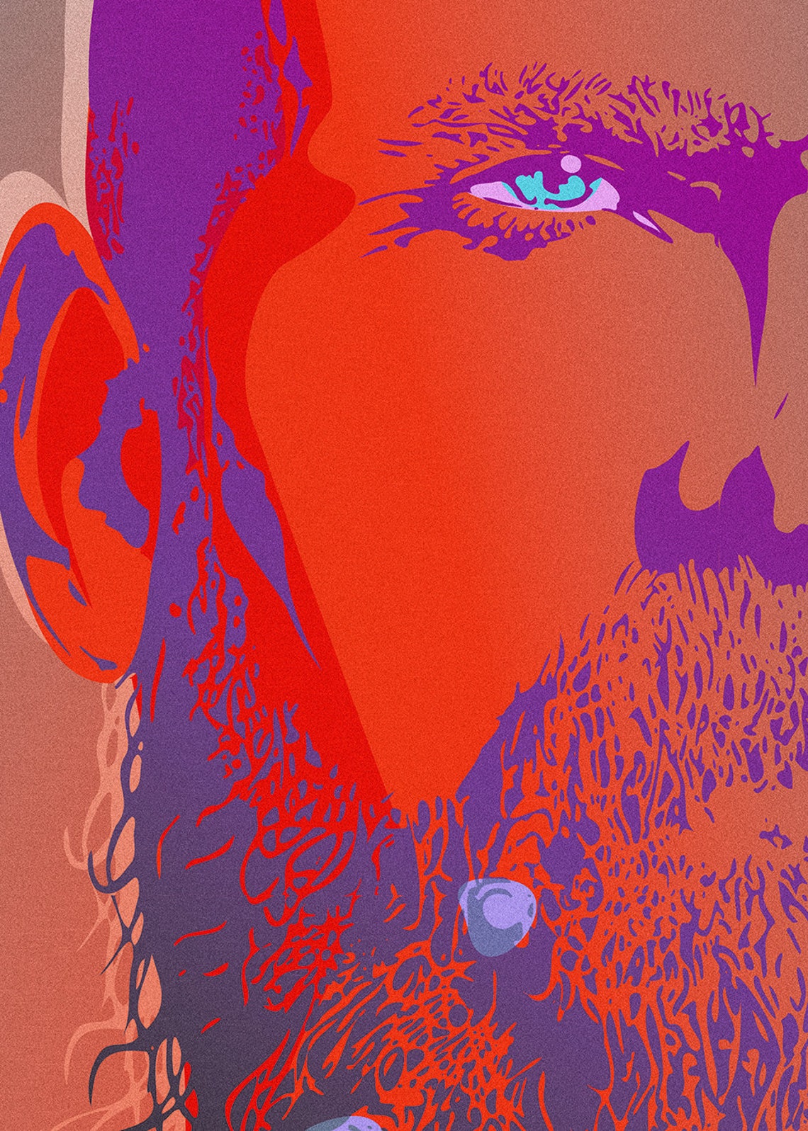 Baldur Portrait From God of War Pop Art Inspired Poster - Etsy