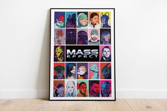 Mass Effect Pop Art Inspired Poster - Etsy