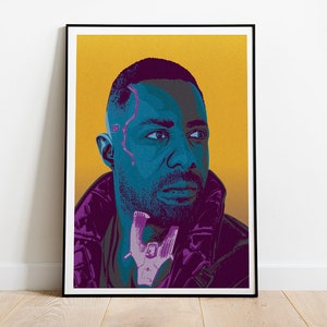 Solomon Reed From Cyberpunk Portrait Pop Art Inspired Poster - Etsy