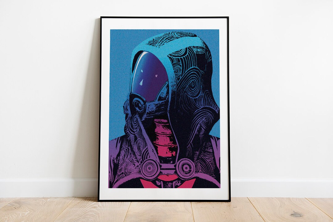 Tali'zorah Portrait From Mass Effect Pop Art Inspired Poster - Etsy