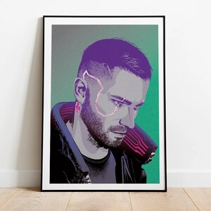 V From Cyberpunk Portrait Pop Art Inspired Poster - Etsy