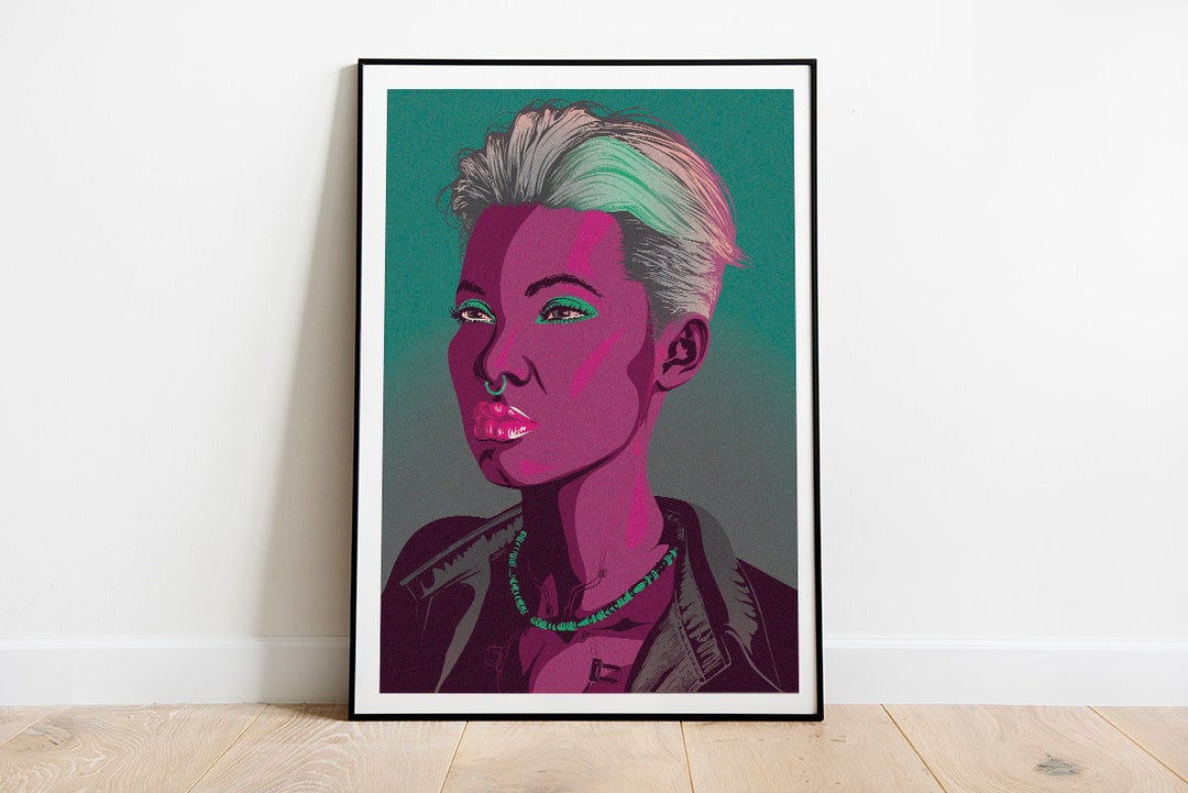Alex From Cyberpunk Portrait Pop Art Inspired Poster - Etsy