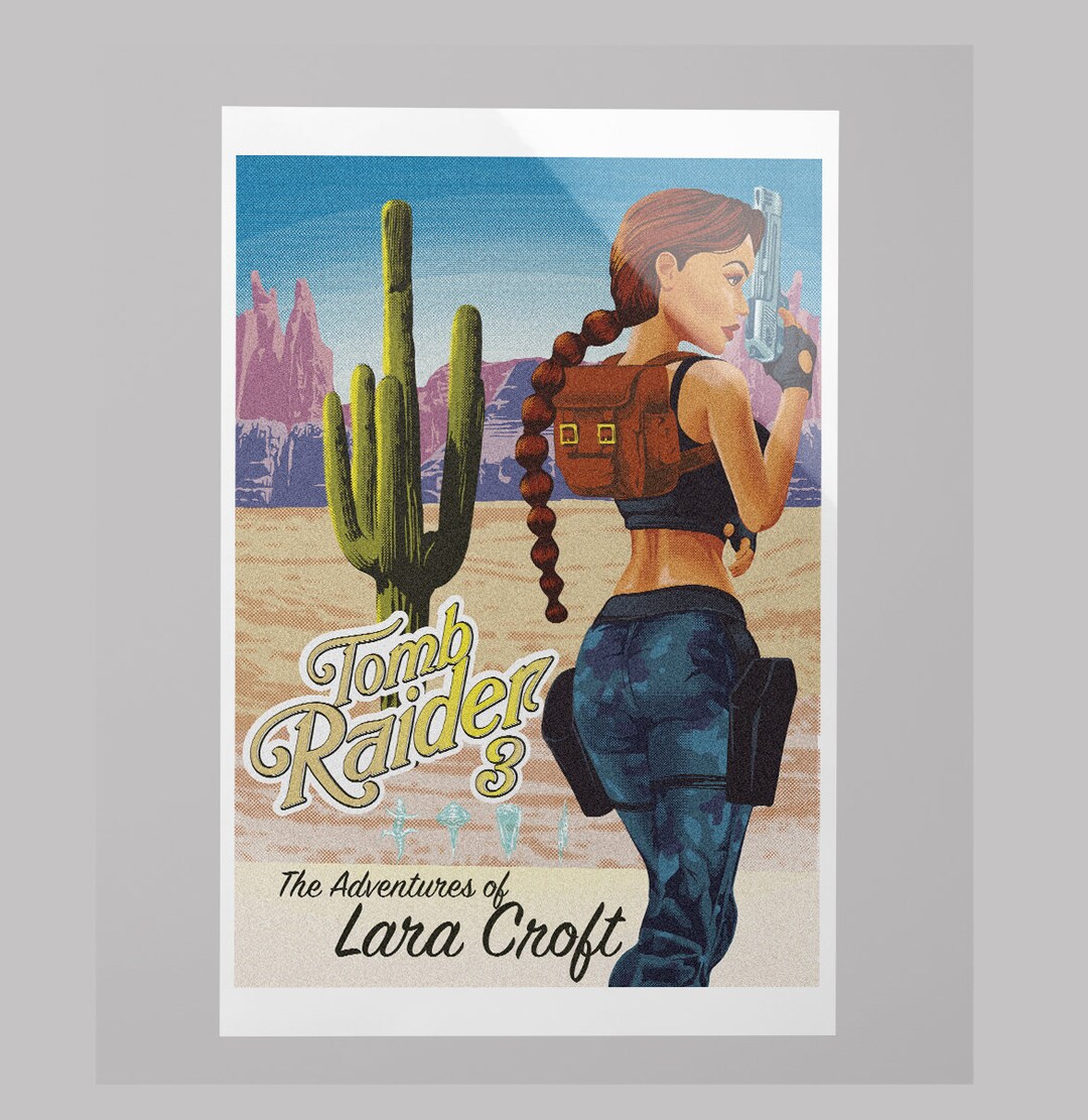 Lara Croft From Tomb Raider III Remastered Fine Art Print - Etsy