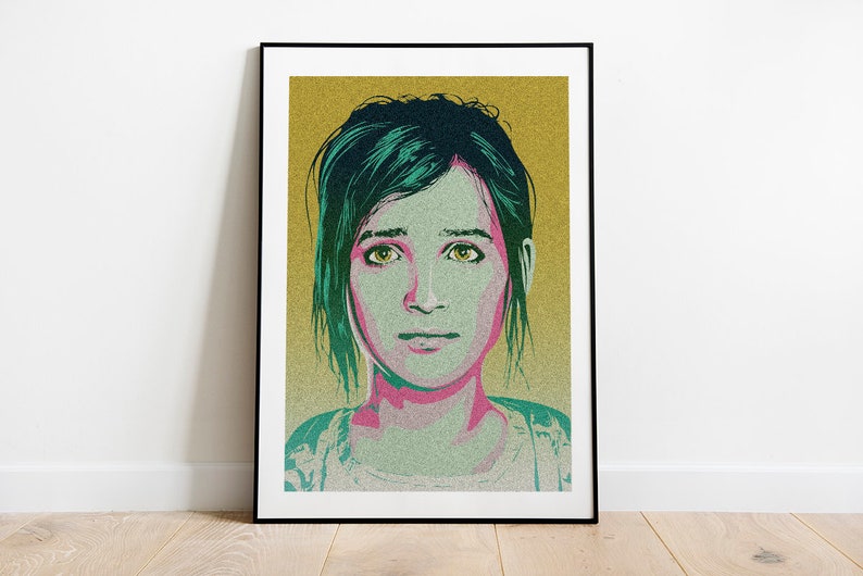 Ellie From the Last of Us Part I Portrait Pop Art Inspired - Etsy