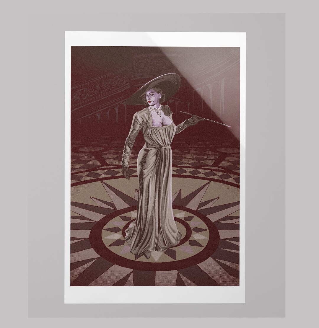 Lady Dimitrescu From Resident Evil Village Fine Art Print - Etsy