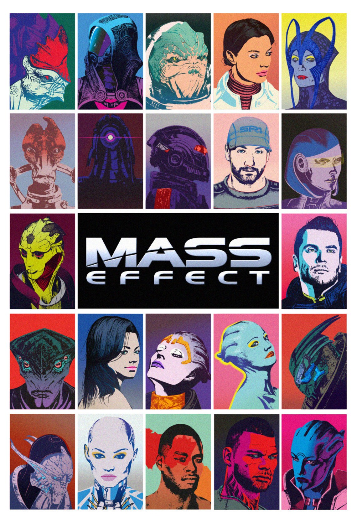 Mass Effect Pop Art Inspired Poster - Etsy Canada
