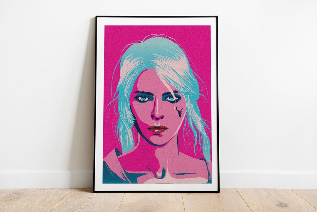 Ciri From the Witcher Pop Art Inspired Poster - Etsy