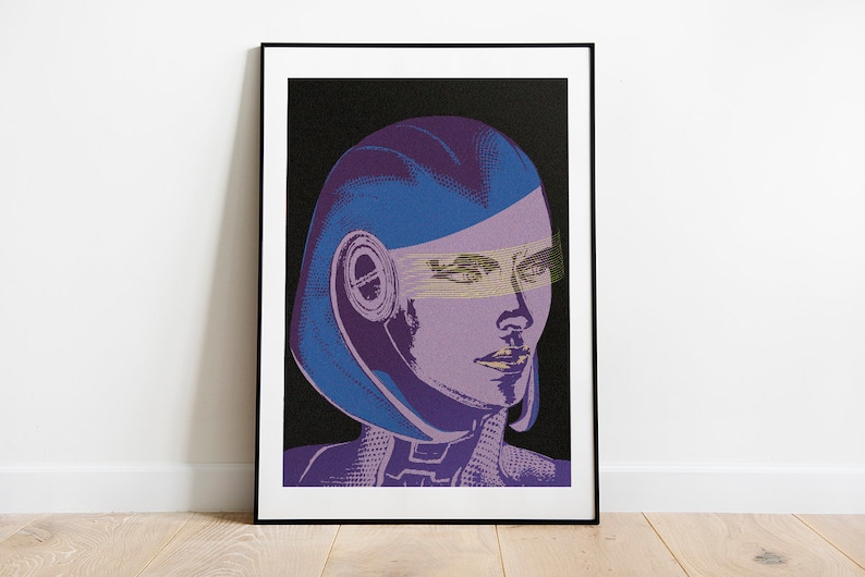 EDI Portrait From Mass Effect Pop Art Inspired Poster - Etsy