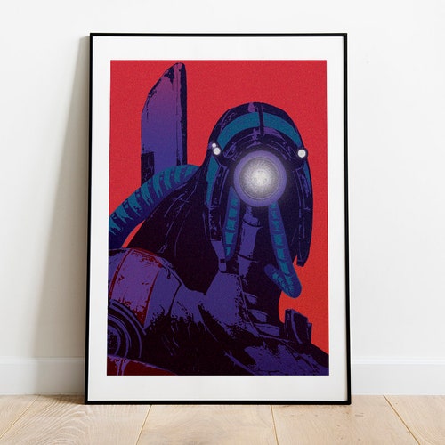 Legion Portrait From Mass Effect Pop Art Inspired Poster - Etsy