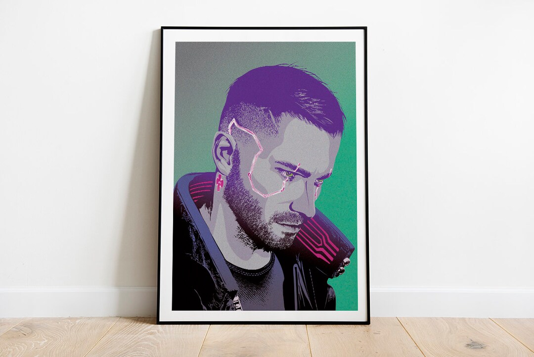 V From Cyberpunk Portrait Pop Art Inspired Poster - Etsy