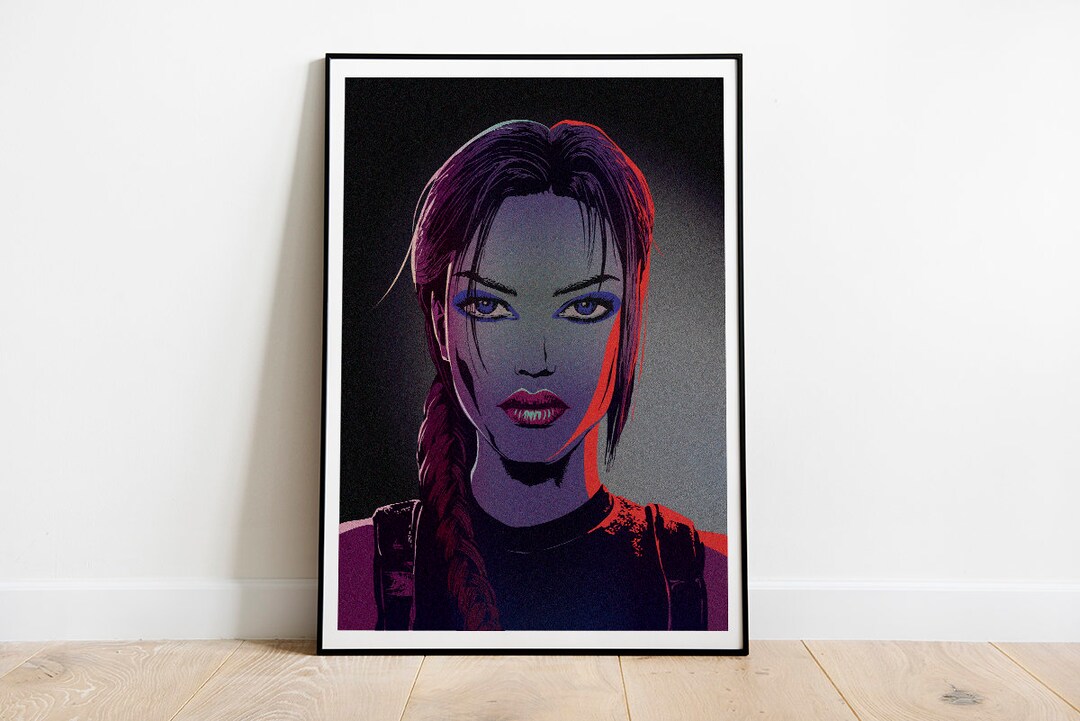 Lara Croft Portrait From Tomb Raider Angel of Darkness Pop Art Inspired ...