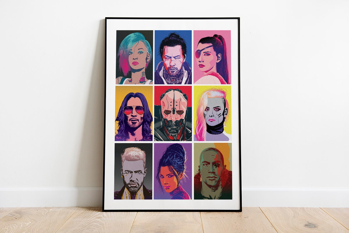 Cyberpunk Pop Art Inspired Poster - Etsy