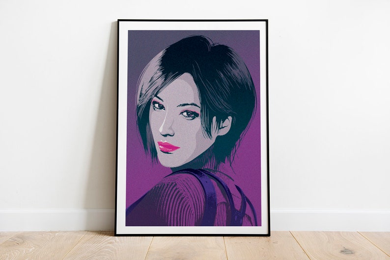Ada Wong Portrait From Resident Evil Pop Art Inspired Poster - Etsy