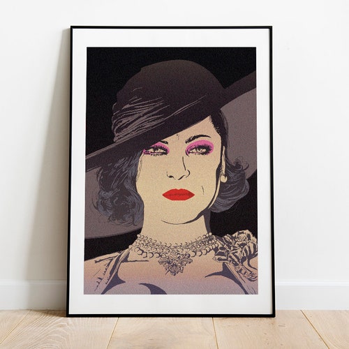 Lady Dimitrescu Portrait From Resident Evil Pop Art Inspired - Etsy