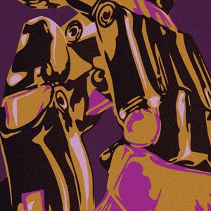 Mr. Hands From Cyberpunk Portrait Pop Art Inspired Poster - Etsy