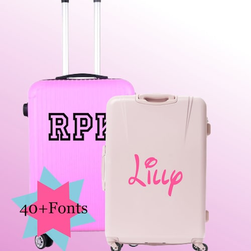 Suitcase STICKER Initials Name Personalised Decal Vinyl - Etsy UK