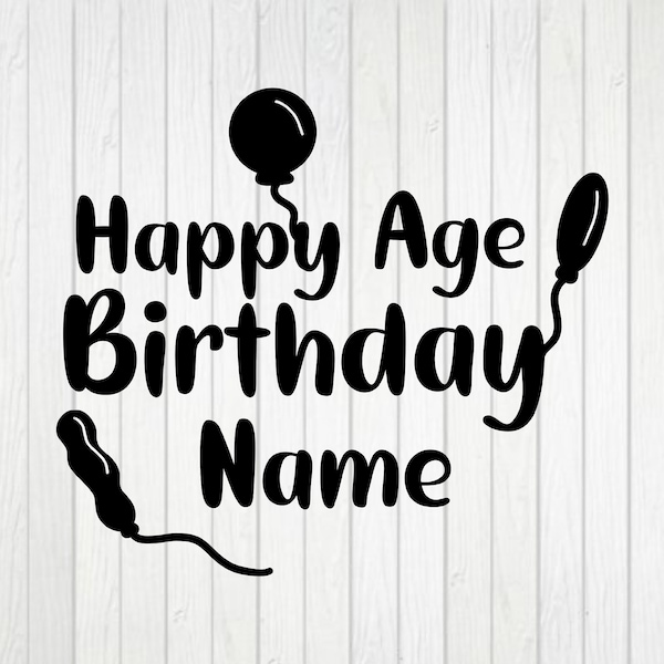 Vinyl Happy Birthday Stickers - Etsy