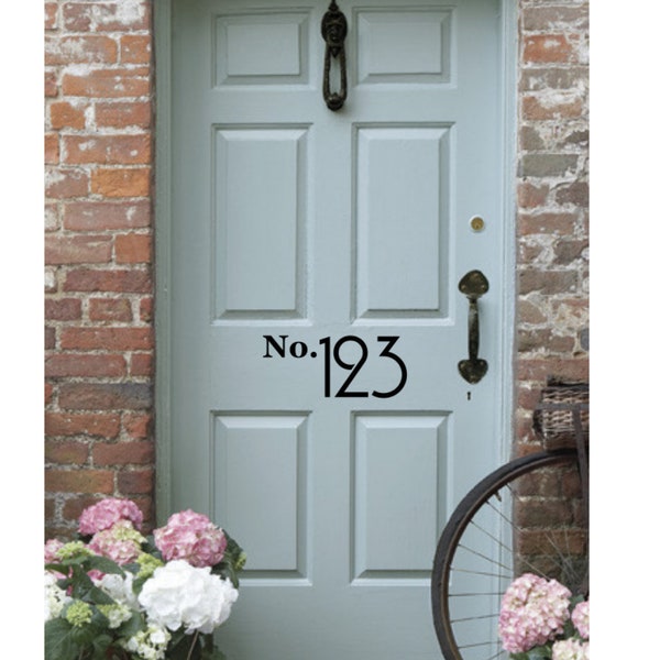 House Number Decal - Etsy