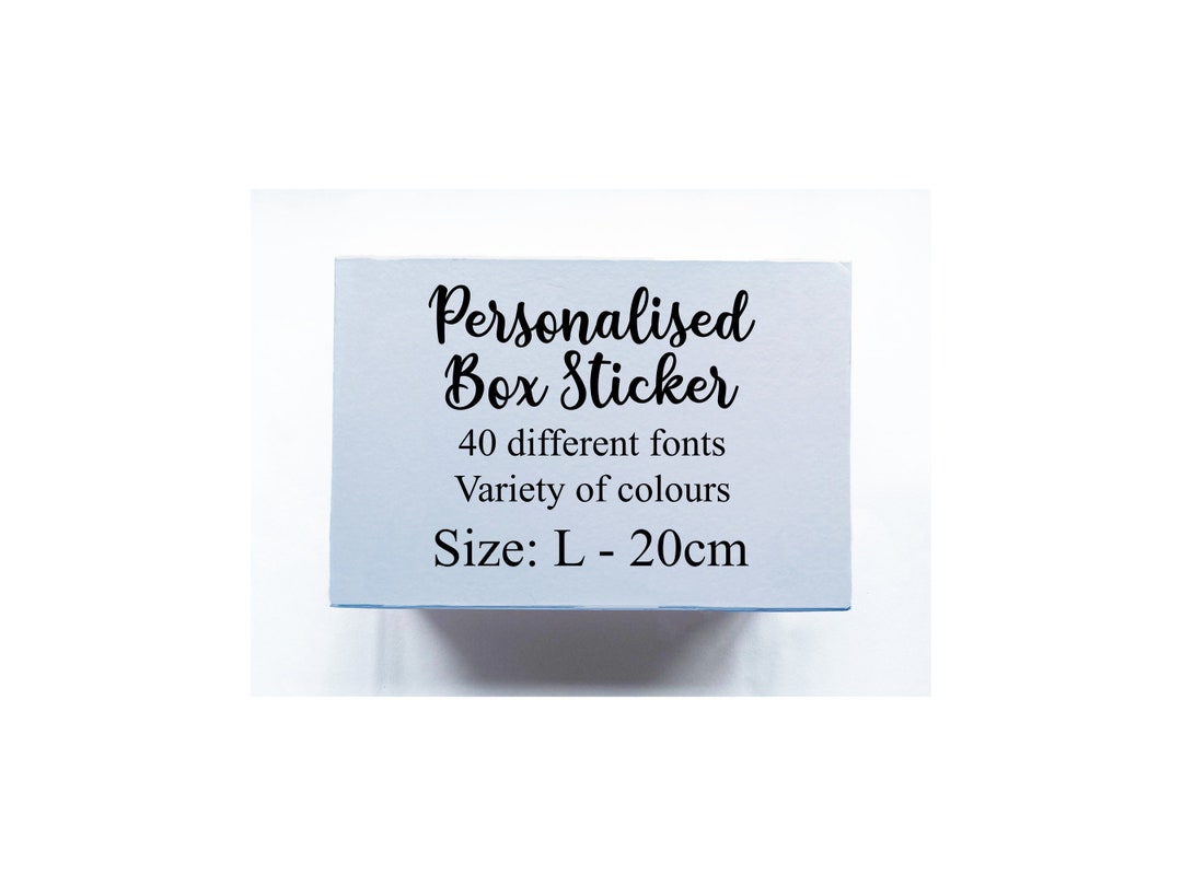 Personalised Large Name/role Vinyl Decal Sticker for Gift Bag, Gift Box ...